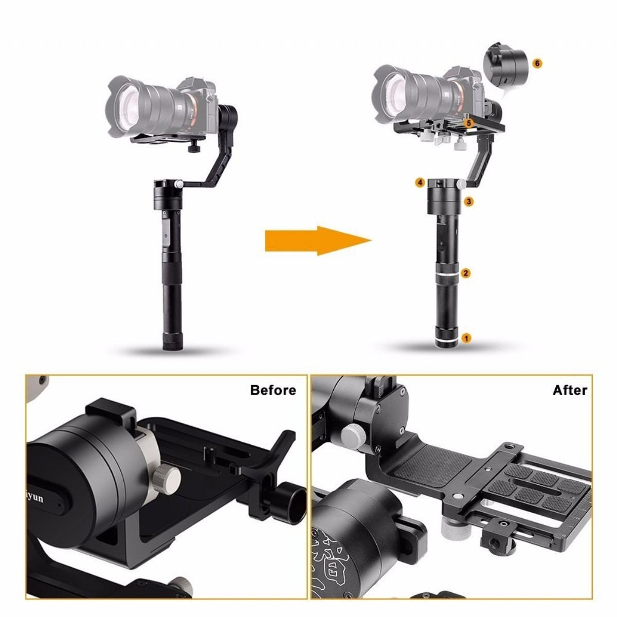 Locação de Gimbal Zhiyun Crane V2 3axis Estabilizador Mirrorless Dslr ...